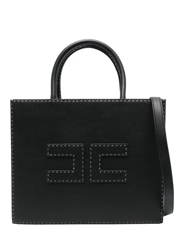 Elisabetta Franchi Medium Tote Bag - Black