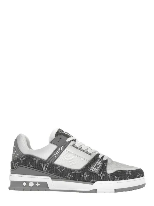 LOUIS VUITTON Trainer Monogram Denim - Grey/white