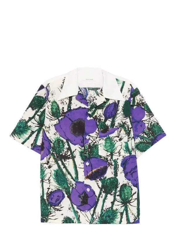 WALES BONNER Floral-print Shirt - Purple