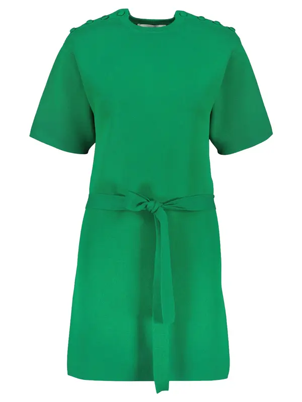 YVES SALOMON Knitted T-shirt Dress - Green