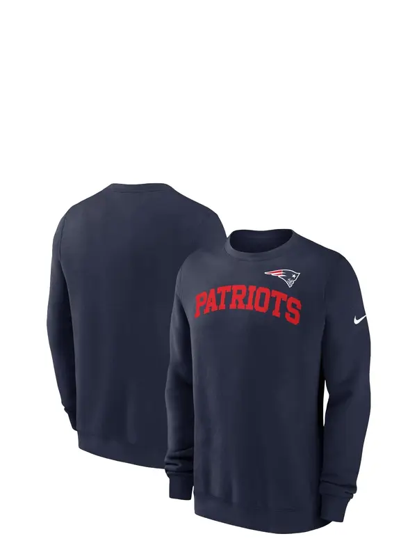 Nike New England Patriots Club Pullover Sweatshirt - Navy