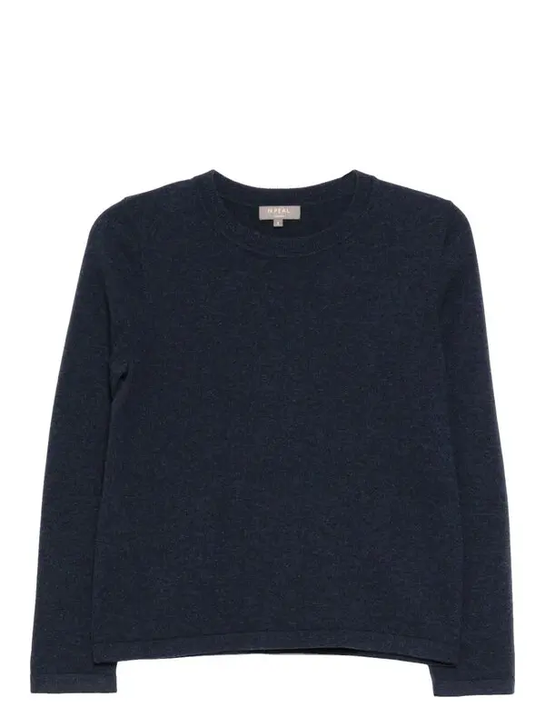 N.peal Hallie Round Neck Jumper - Blue