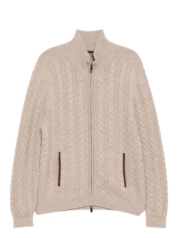 N.peal Richmond Cardigan - Brown