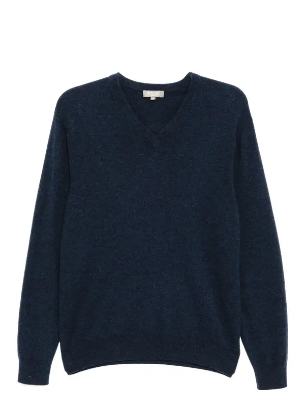 N.peal Burlington V-neck Jumper - Blue