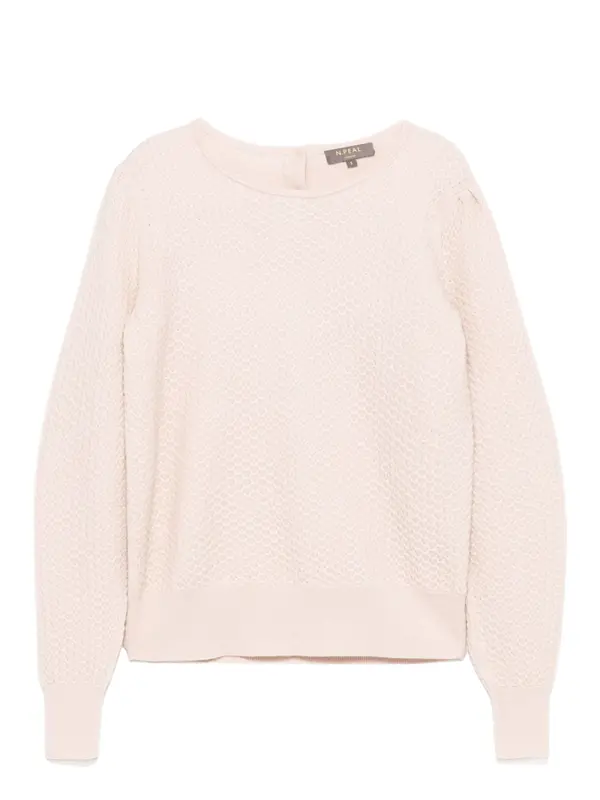 N.peal Tuck Stitch Sweater - Neutrals