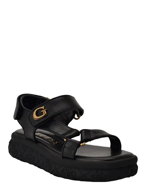 Guess Lanara Platform Sandals - Black 001