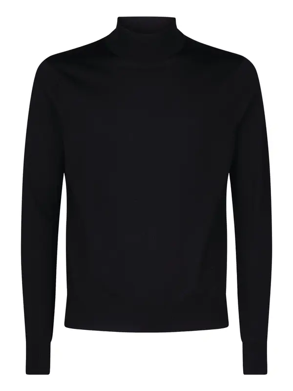 Sandro Mock Neck Pullover - Black