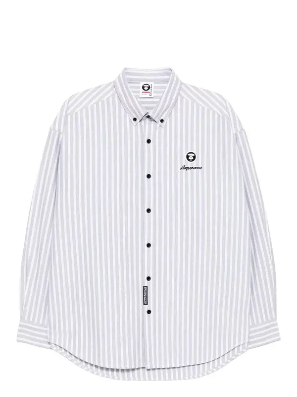AAPE BY *A BATHING APE® Striped Shirt - Grey
