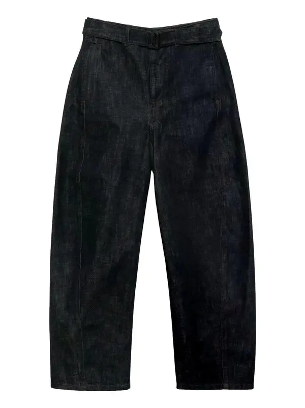 LEMAIRE Belted Trousers - Blue