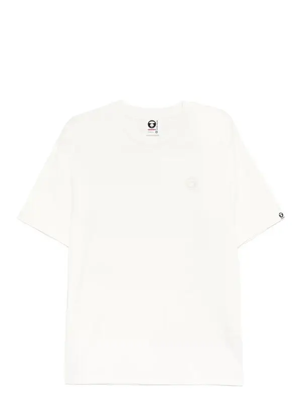 AAPE BY *A BATHING APE® Logo-patch T-shirt - Neutrals