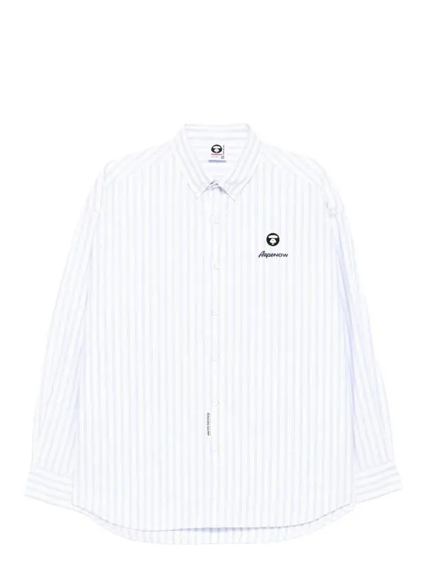 AAPE BY *A BATHING APE® Striped Shirt - White