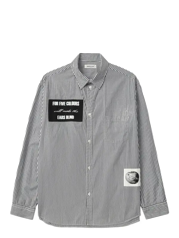 UNDERCOVERISM Striped Shirt - Black