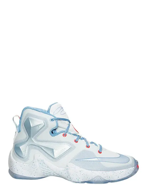 Nike Lebron 13 Christmas Sneakers - Summit White/blue Tint/light Blue Lagoon