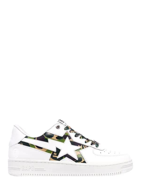 BAPE Sta Icon 'abc Camo' Sneakers - Green