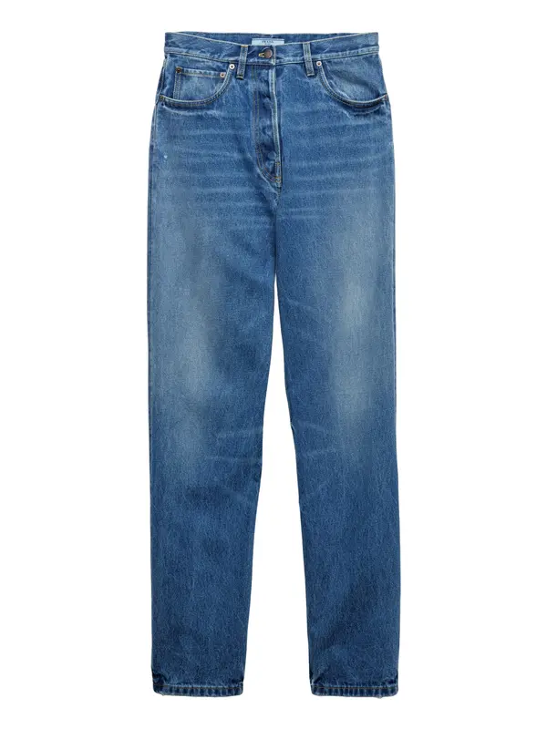 Prada Wide-leg Denim Jeans - Light Blue