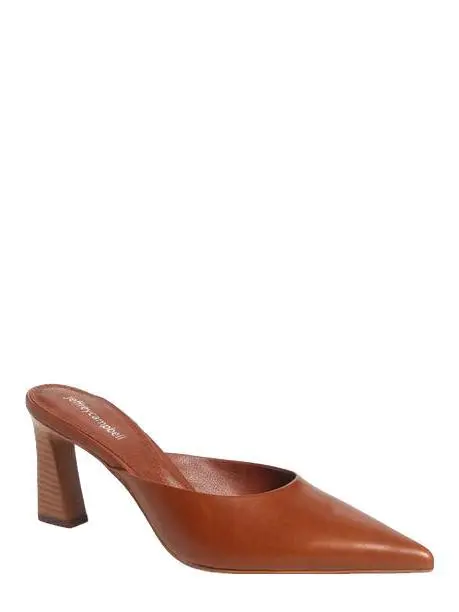 Jeffrey Campbell Pointed Toe Mule - Brown Stack