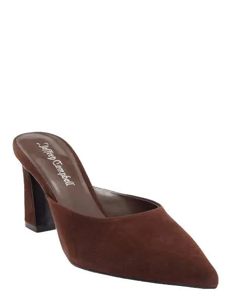 Jeffrey Campbell Pointed Toe Mule - Brown Suede
