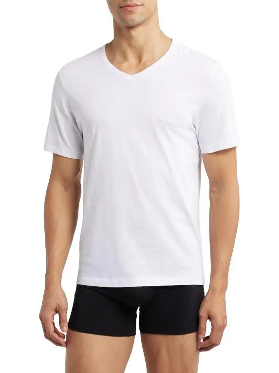BOSS 3-pack Classic V-neck T-shirts - White