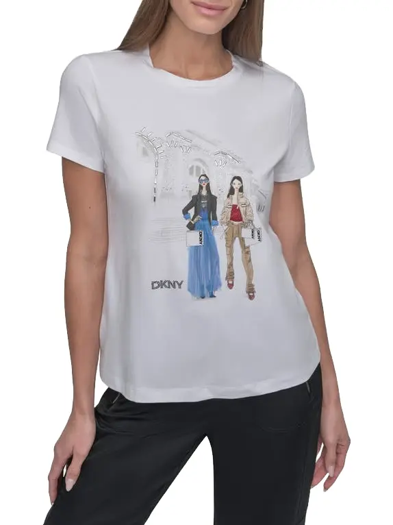 Dkny Graphic T-shirt - White