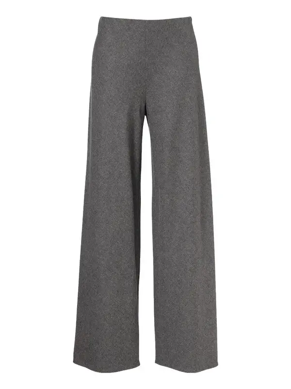 Vince High-rise Wide-leg Pants - Grey