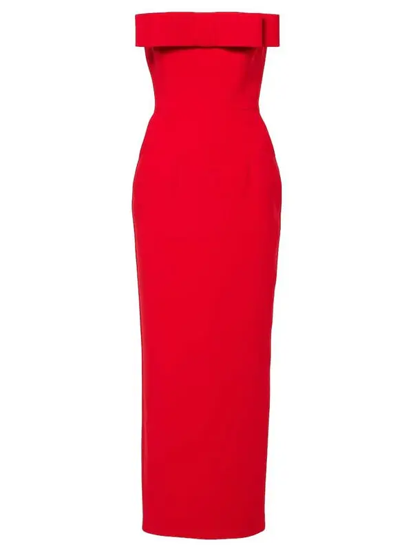 THE NEW ARRIVALS ILKYAZ OZEL Sisu Strapless Gown - Red