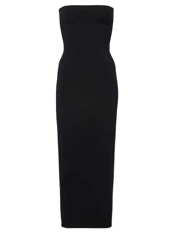 LESET Rio Bandeau Midi Dress - Black