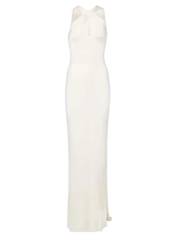 THE NEW ARRIVALS ILKYAZ OZEL Maia Gown - White