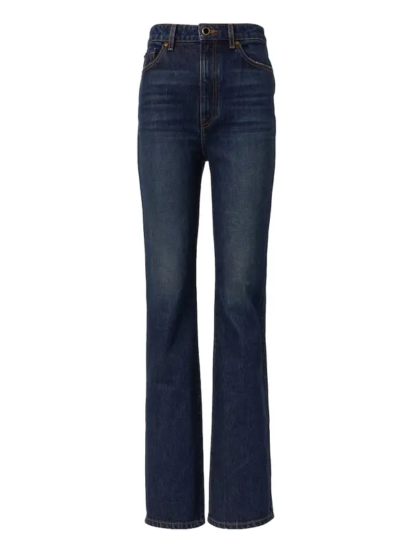 Khaite Danielle High-rise Straight Jeans - Blue