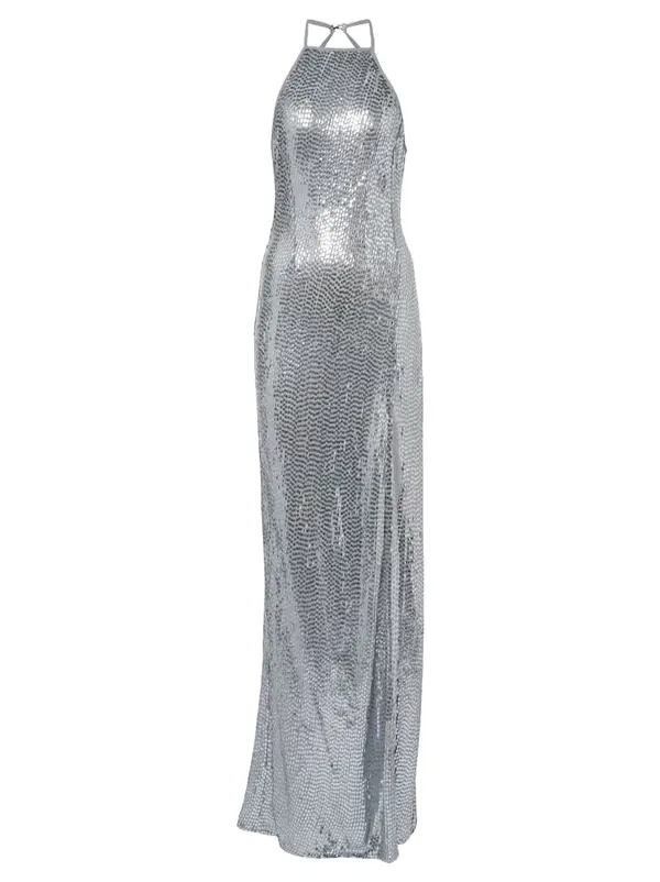 THE NEW ARRIVALS ILKYAZ OZEL Aether Gown - Silver