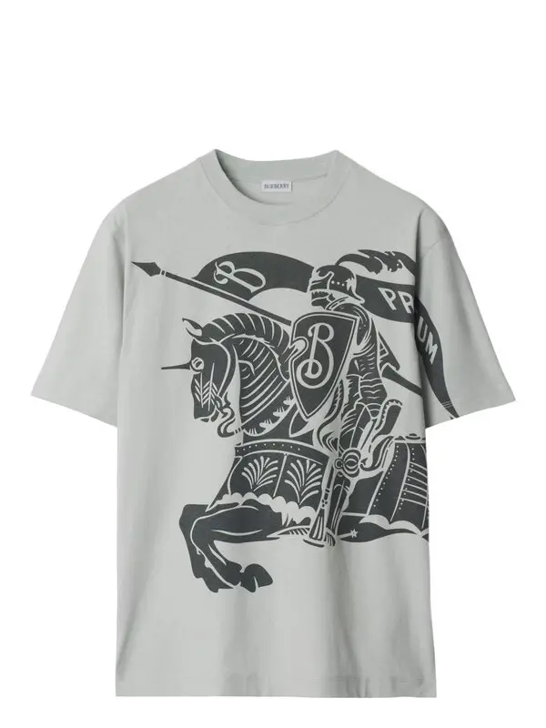 Burberry Equestrian Knight-motif T-shirt - Grey
