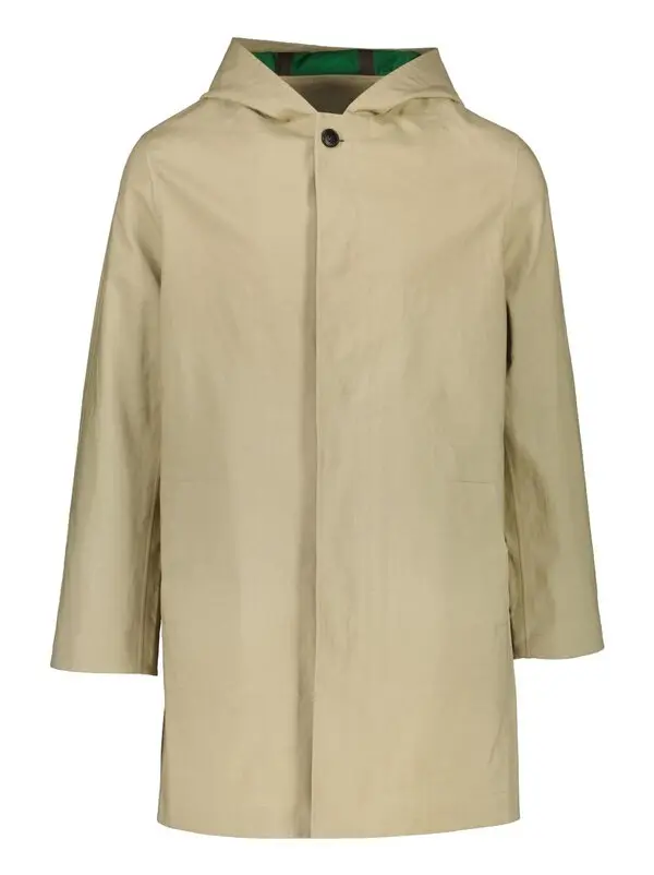 YVES SALOMON Double-sided Hooded Coat - Neutrals