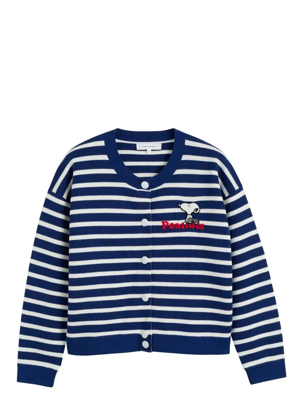 Chinti & Parker Snoopy Cardigan - Blue