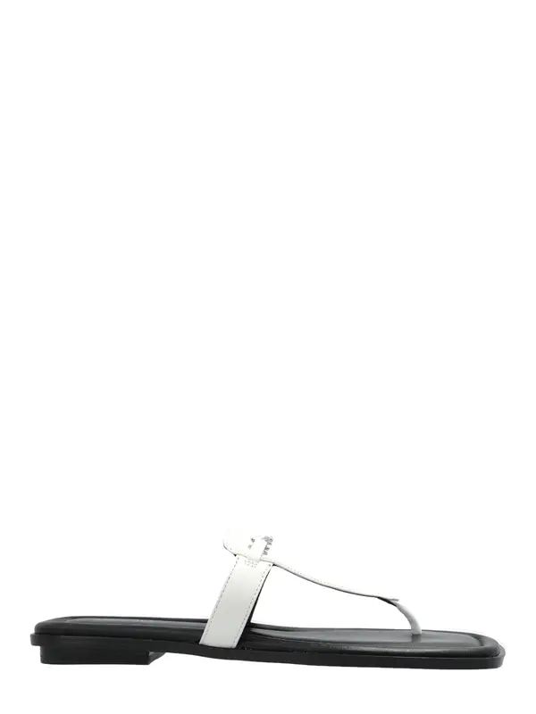 Michael Kors Logo Plaque Flip-flops - White