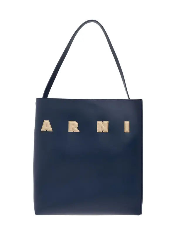 Marni Logo-patch Tote Bag - Blue