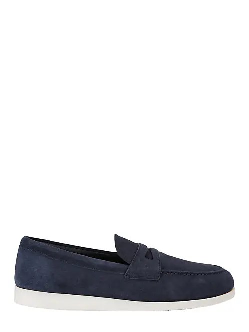 Church's Suede Penny Loafers - Navy