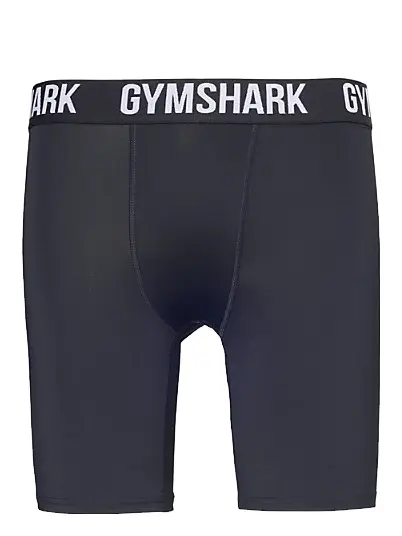 GYMSHARK Element Baselayer Logo-waistband Stretch-woven Shorts - Black