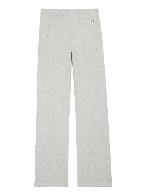 Zadig&Voltaire Elasticated-waist Cotton-blend Jogging Bottoms - Gris Chine Clai