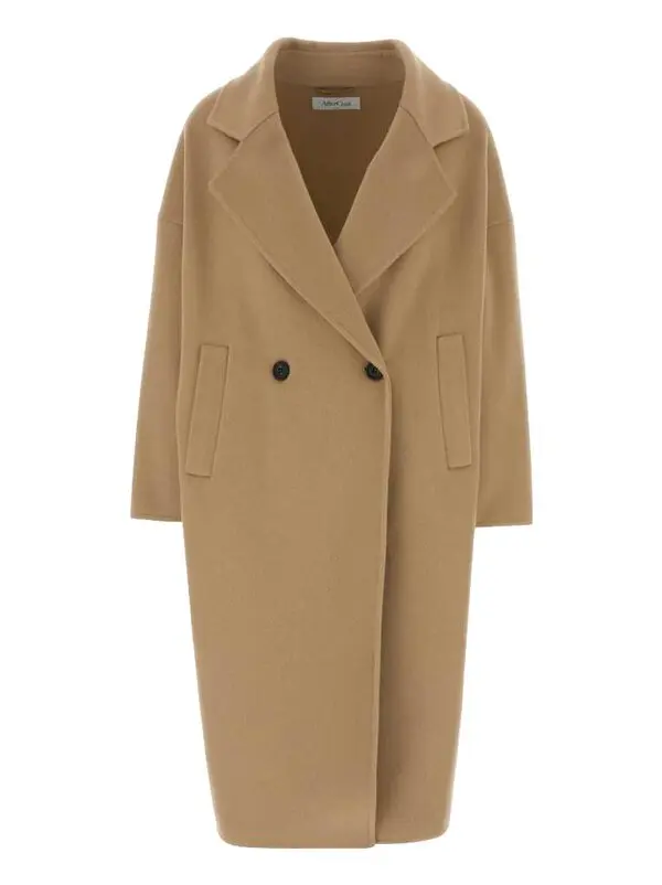 AFTERCOAT Wool Blend Coat - Brown