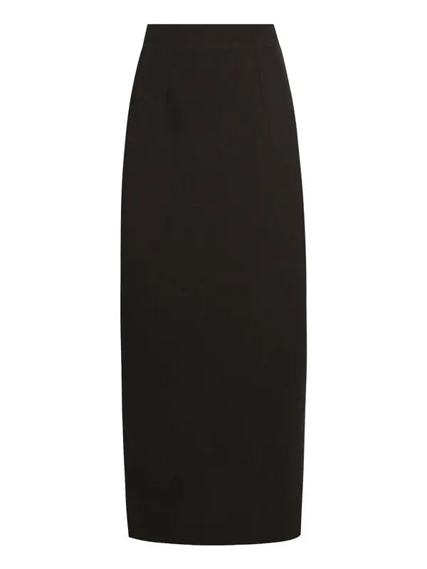 Dolce & Gabbana Virgin Wool Pencil Skirt - Black