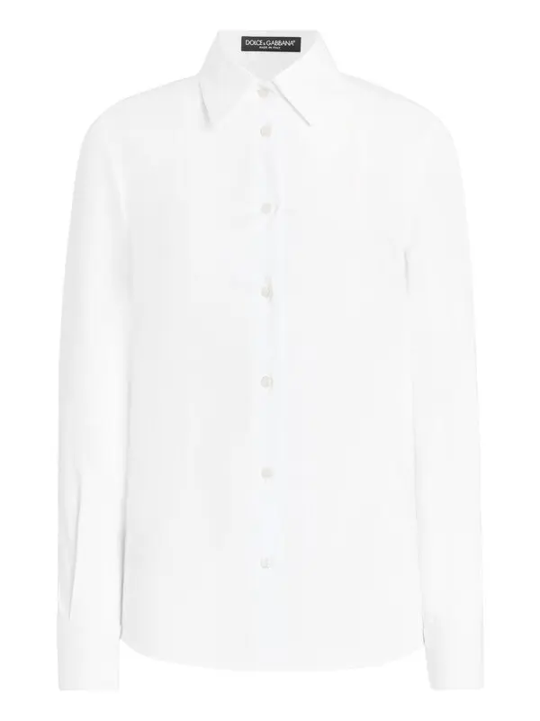 Dolce & Gabbana Stretch Poplin Shirt - White
