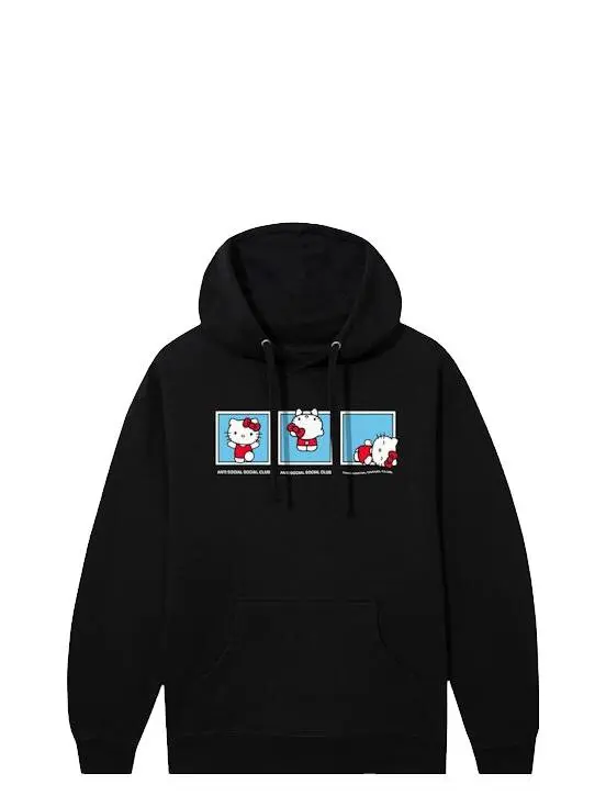 ANTI SOCIAL SOCIAL CLUB X Hello Kitty Hoodie - Black