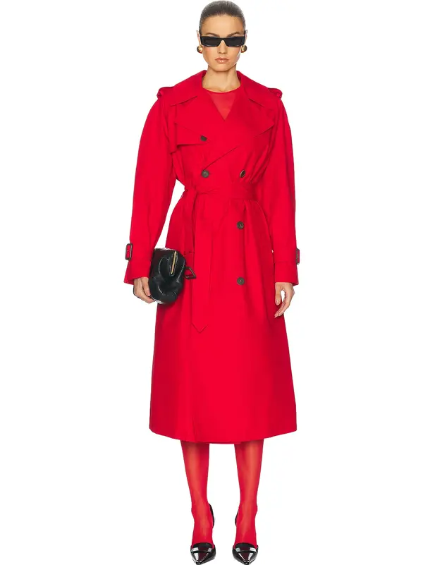 Wardrobe.NYC Trench Coat - Red