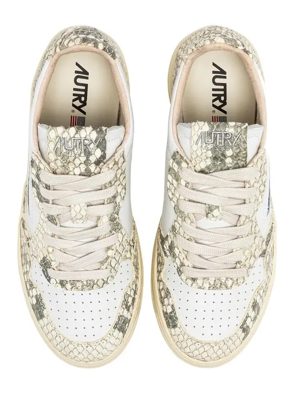 AUTRY Medalist Low Top Sneakers - White/diamond