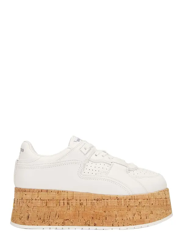 Valentino Garavani Freedots Xl Sneakers - Bianco & Naturale
