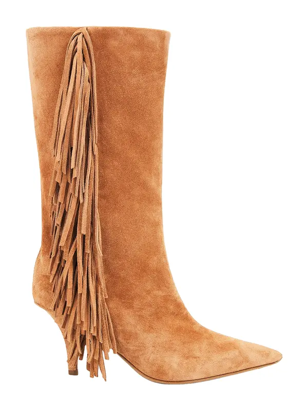 Paris Texas Jessie Mid-calf Boots - Terracotta