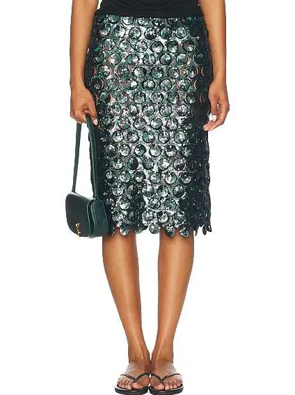 Christopher Esber Sequined Crochet Skirt - Multi