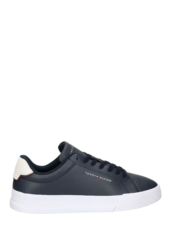 Tommy Hilfiger Leather Sneakers - Blue