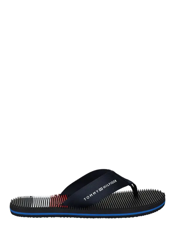 Tommy Hilfiger Logo-print Flip Flops - Blue