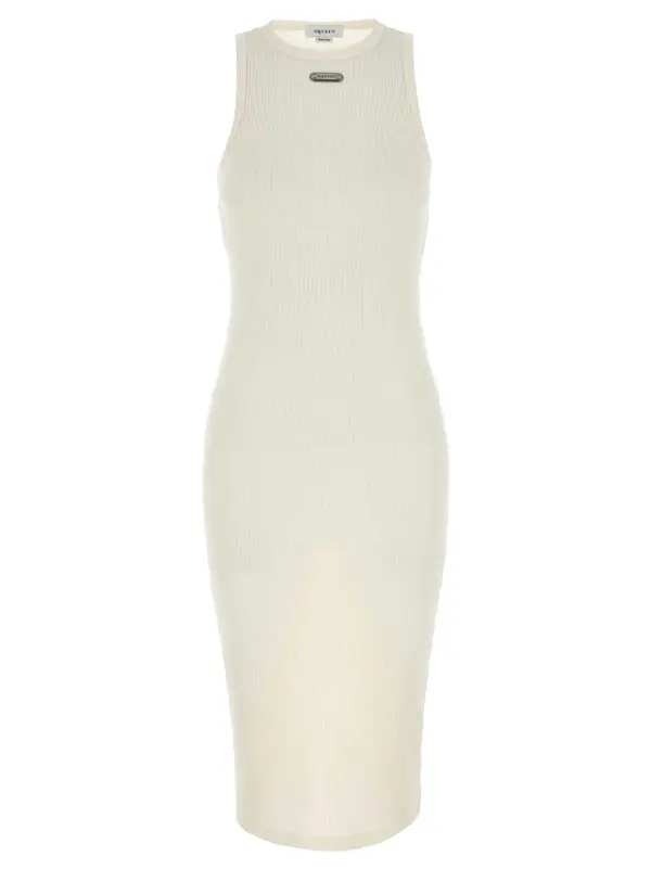 Alexander McQueen Cotton Dress - White