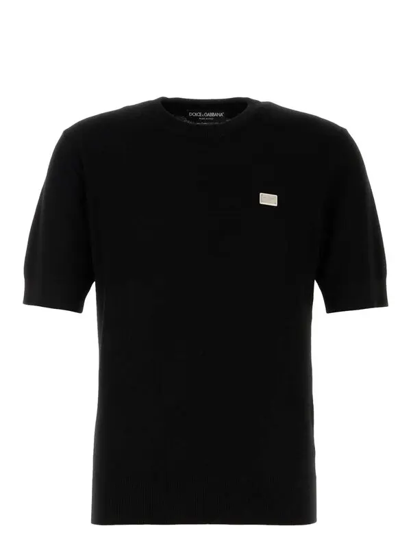 Dolce & Gabbana Logo-plaque T-shirt - Black